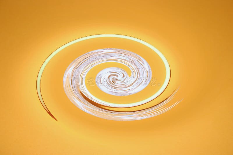 Yellow Swirl stock illustration. Illustration of vibrant - 211784