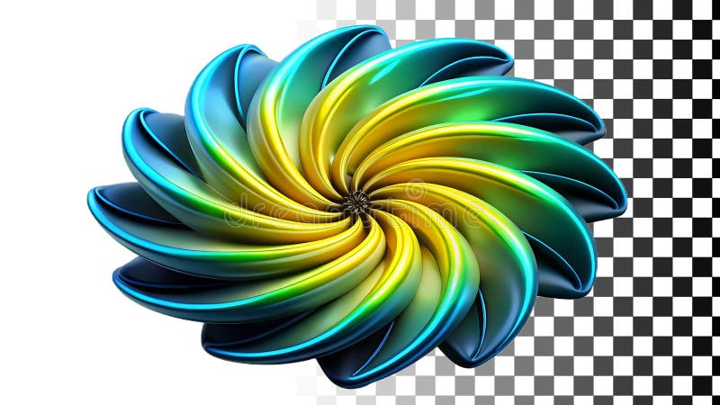 Yellow Swirl Pattern, Abstract Shape, Fluid Motion, Dynamic Design ...