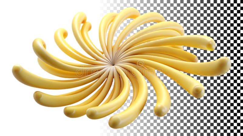 Yellow Swirl Pattern, Abstract Shape, Fluid Motion, Dynamic Design ...