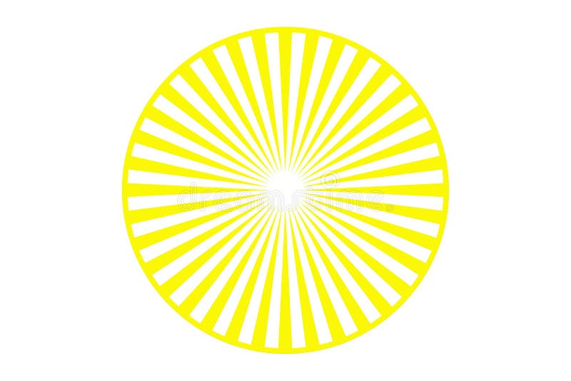 Yellow Symbol on White Background Stock Illustration - Illustration of ...