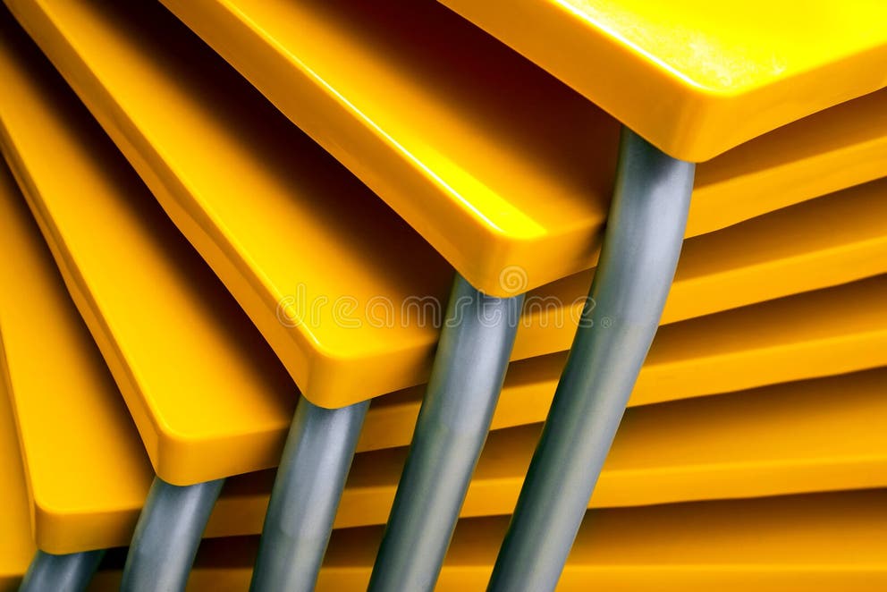 Yellow Tables stock photo. Image of square, tidy, outdoor - 8875734