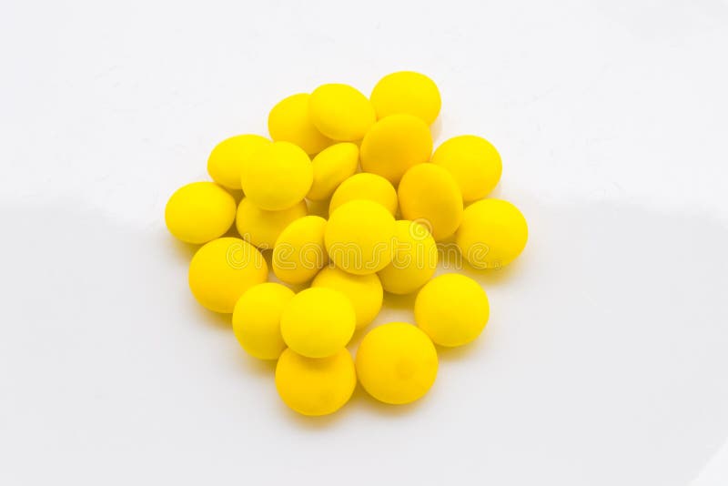 Yellow tablets stock image. Image of sickness, medicament - 17426509