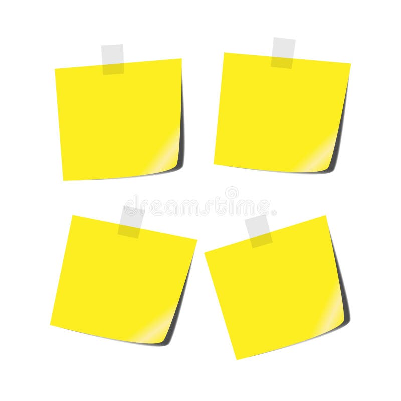 Yellow tabs stock vector. Illustration of white, copy - 44974985
