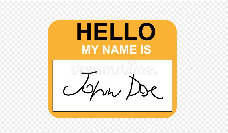Name Tags School Stock Illustrations – 93 Name Tags School Stock ...