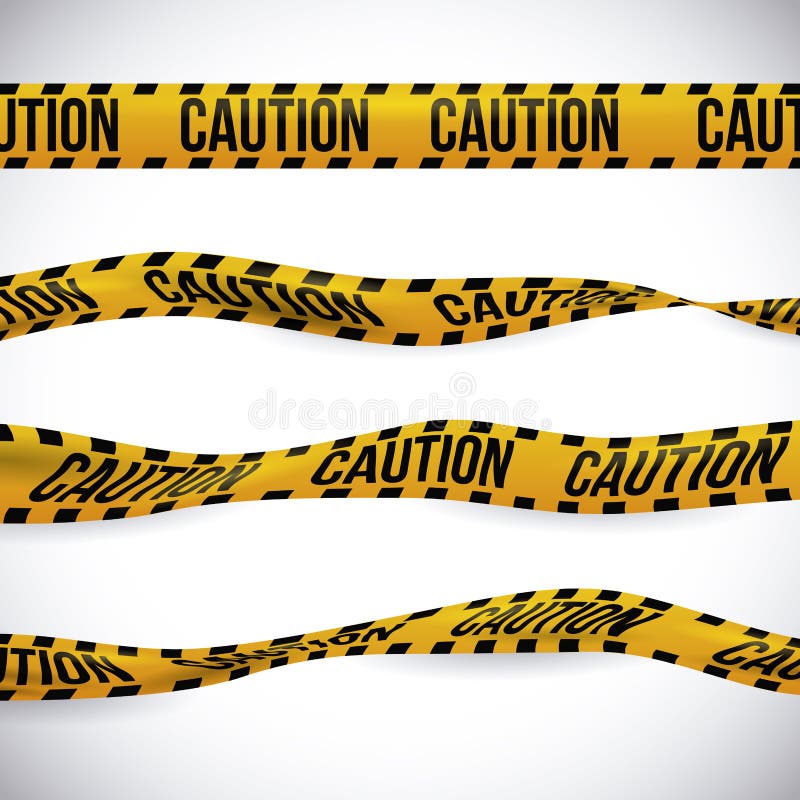 Yellow tape design. stock vector. Illustration of black - 59325697