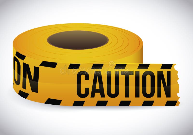 Yellow tape design. stock vector. Illustration of security - 59325809