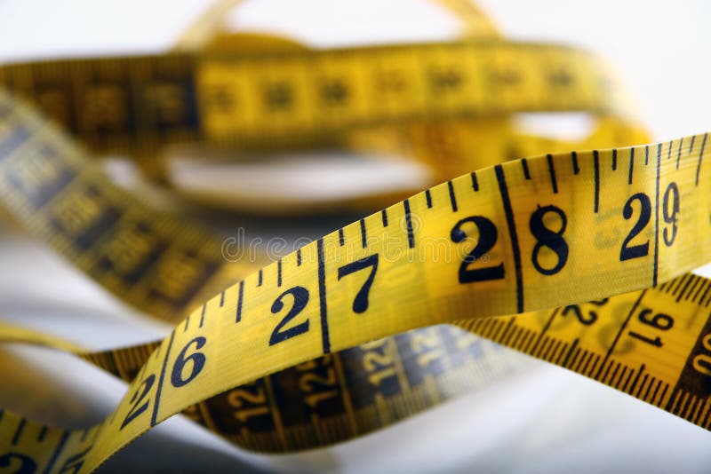 Yellow Metric Measuring Tape Stock Photo - Image of precision ...