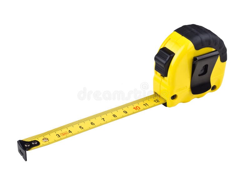 Yellow tape measure stock photo. Image of white, instrument - 26506836