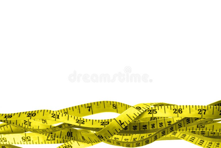 Yellow tape measure stock image. Image of twist, twisted - 4210061