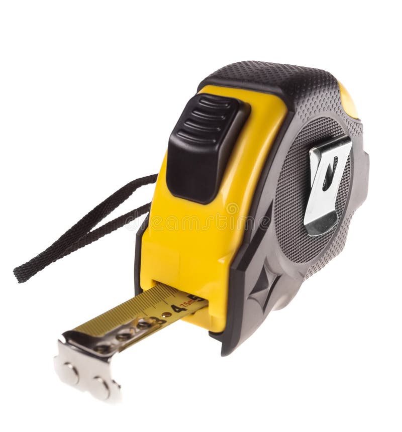 Yellow tapeline stock photo. Image of measuring, backgrounds - 49578322