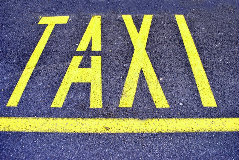 Yellow taxi stock photo. Image of yellow, asphalt, taxi - 17697372
