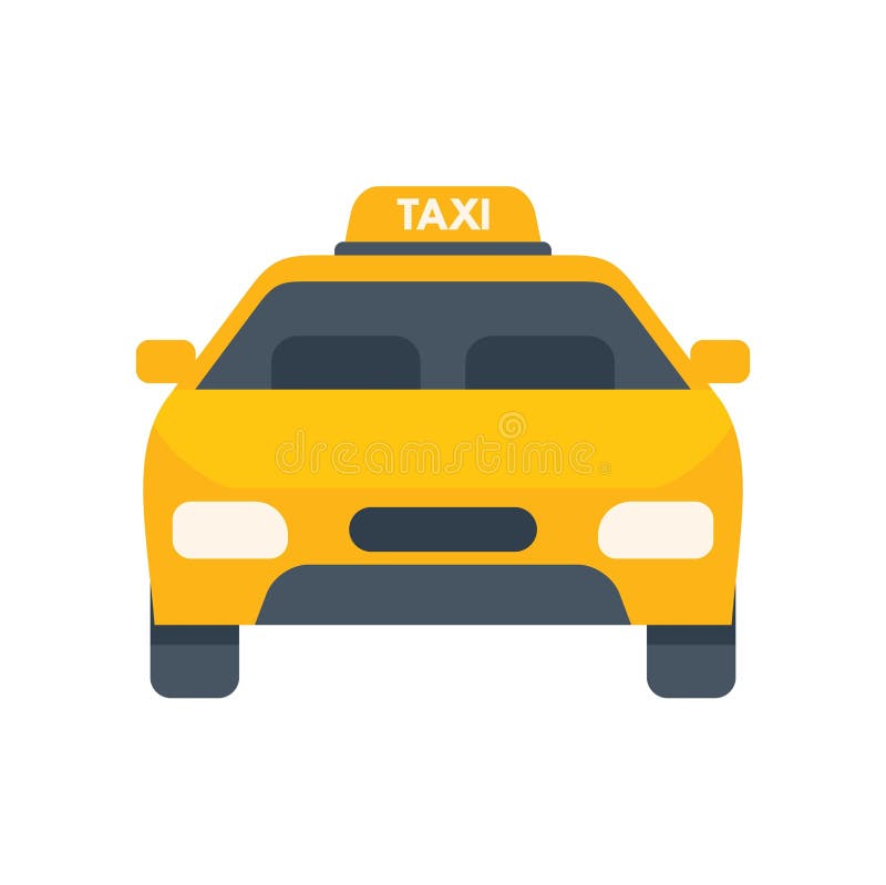 Yellow Taxi Cab is Waiting for the Next Ride Stock Illustration ...