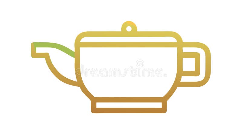 Yellow Teapot Icon, Essential Kitchenware for Brewing Tea , Vector ...