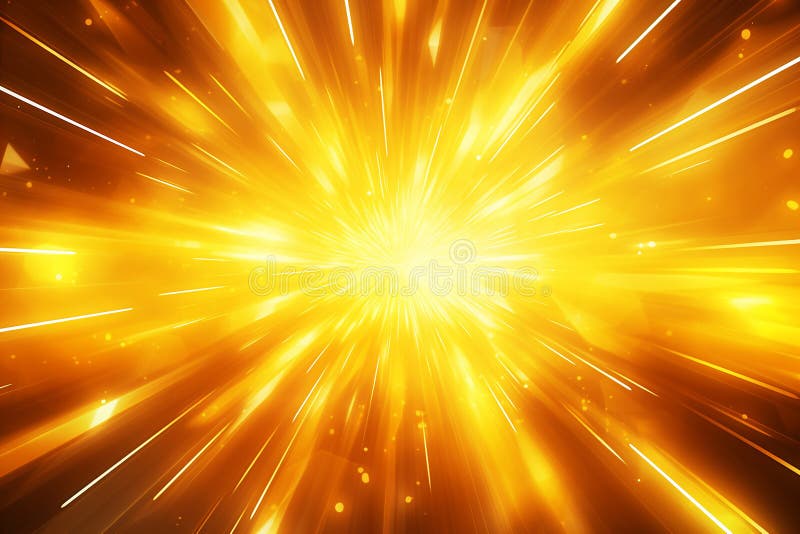 Yellow Tech Futuristic Background, Light, Abstract Glowing Rays, Lines ...