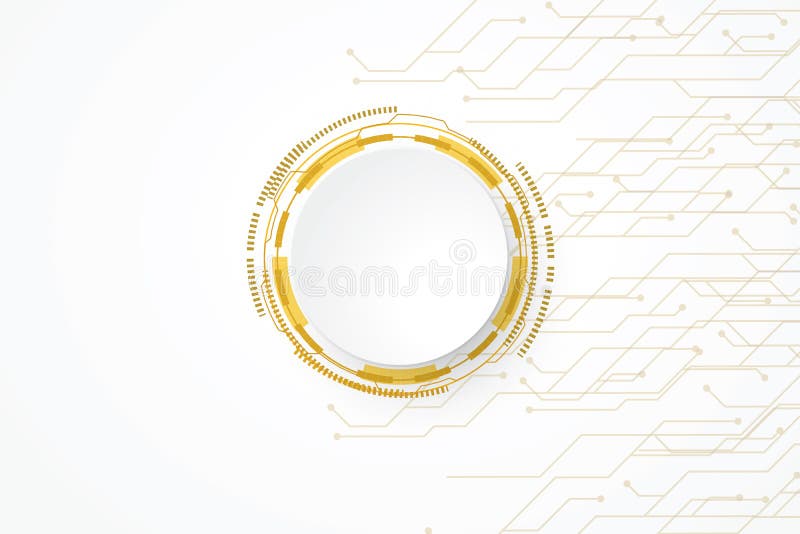 Yellow Technology Design with Space for Text Modern Technology ...