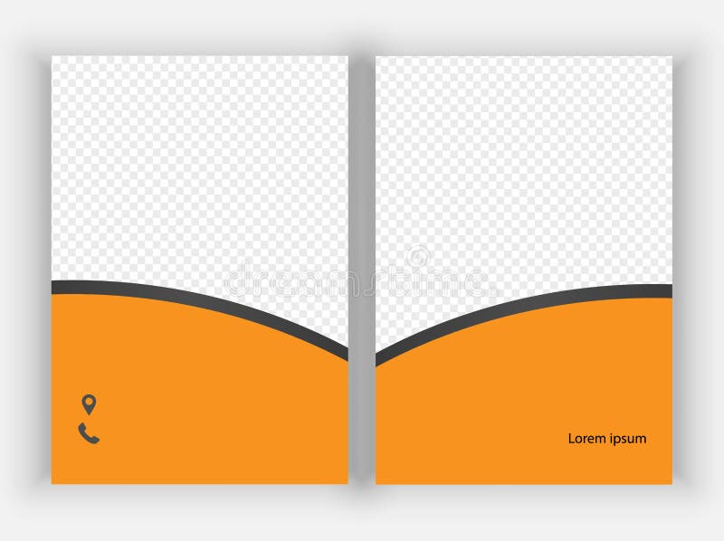 Yellow Template with Transparent Layer Stock Vector - Illustration of ...