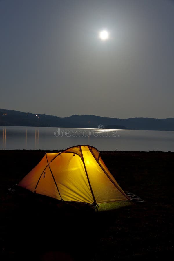 Camping at night stock photo. Image of camping, hiking - 13215458