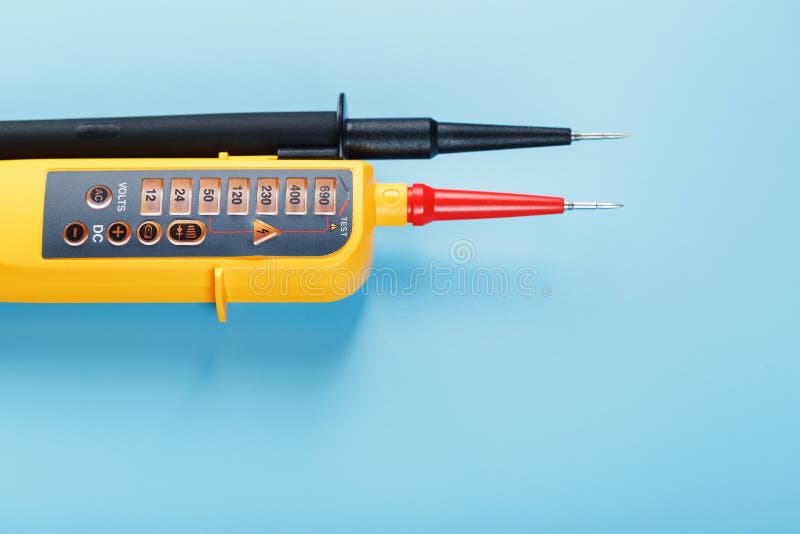 Yellow Tester for Step-by-step Indication of Voltage in an Electrical ...