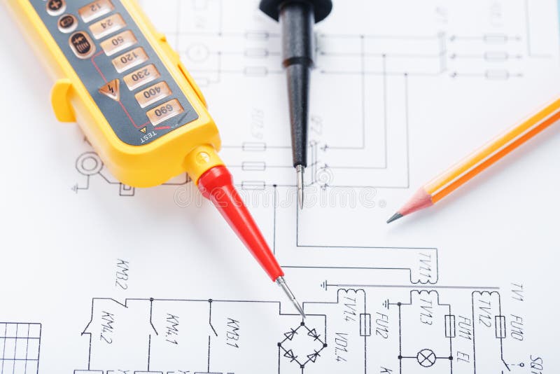 Yellow Tester for Step-by-step Voltage Indication on the Electrical ...