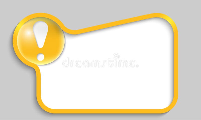 Yellow text box stock vector. Illustration of abstract - 35121215