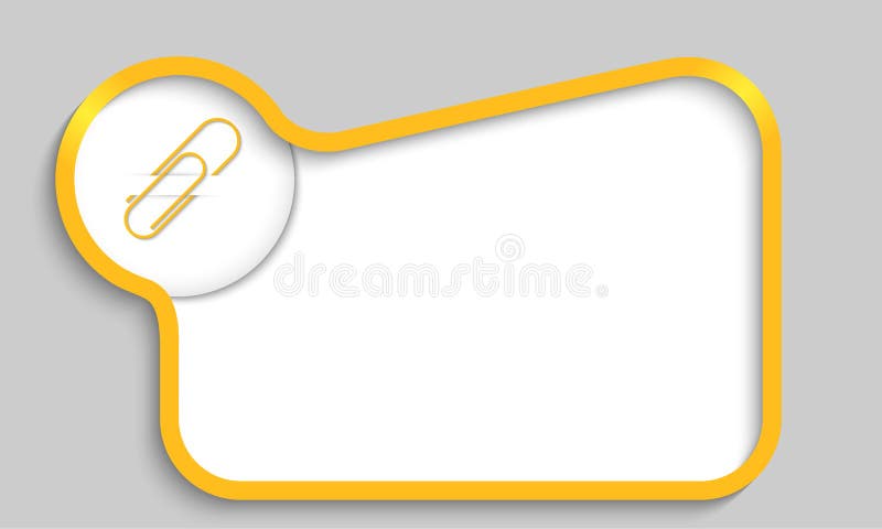 Yellow text box stock vector. Illustration of label, border - 35121226