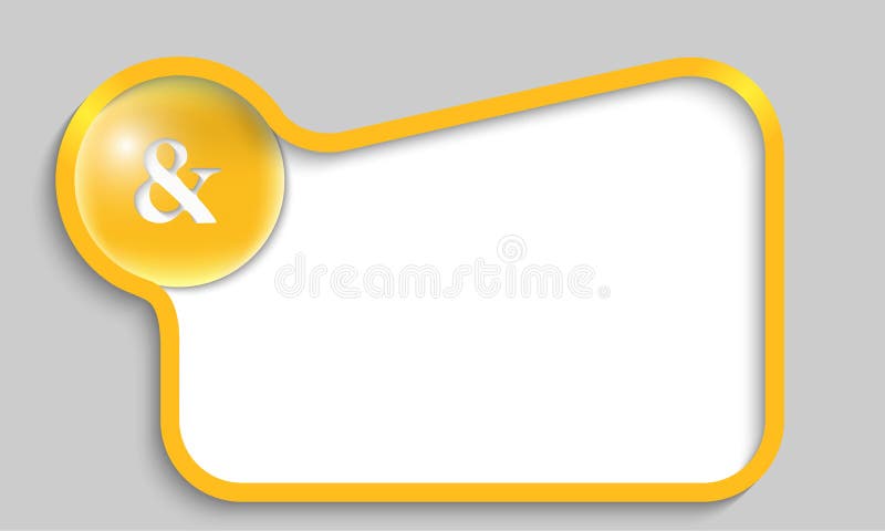 Yellow text box stock vector. Illustration of mark, product - 35121274