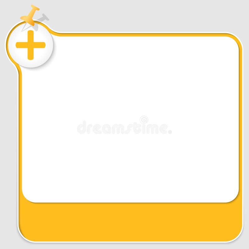 Text Box with Exclamation Mark Button. Vector Illustration Stock ...