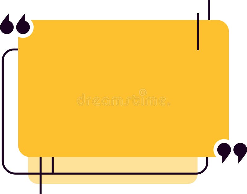 Yellow Text Box with Quotation Marks is Perfect for Adding Testimonials ...