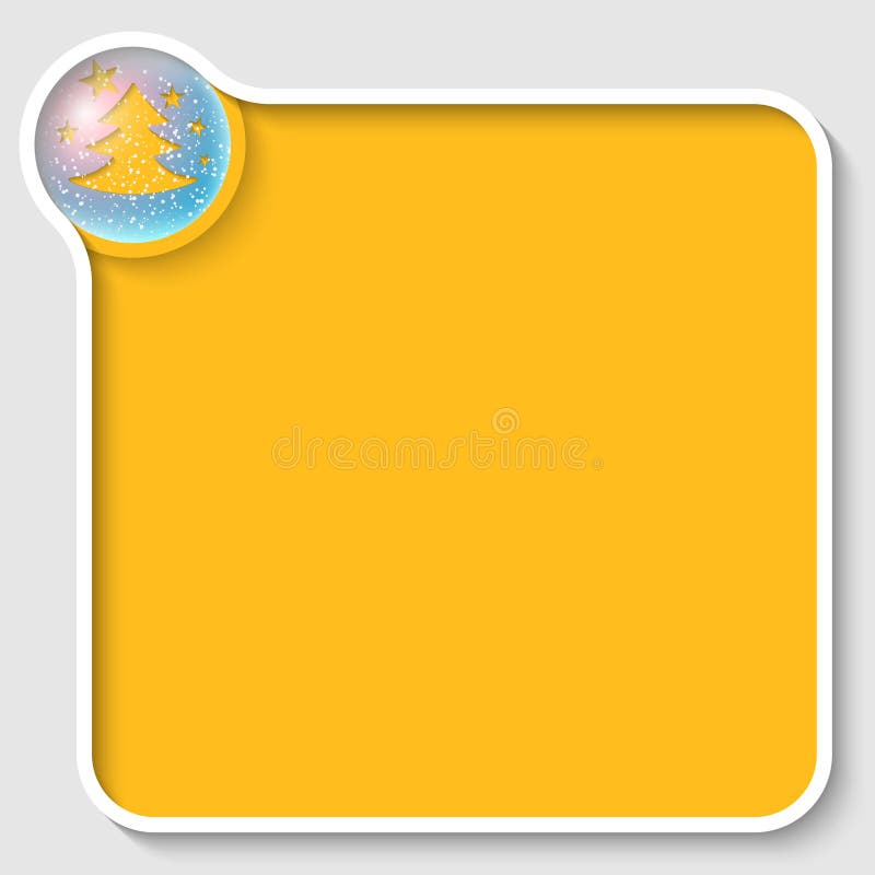 Yellow text frame stock vector. Illustration of modern - 35121149