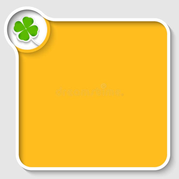 Yellow text frame stock vector. Illustration of frame - 35121144