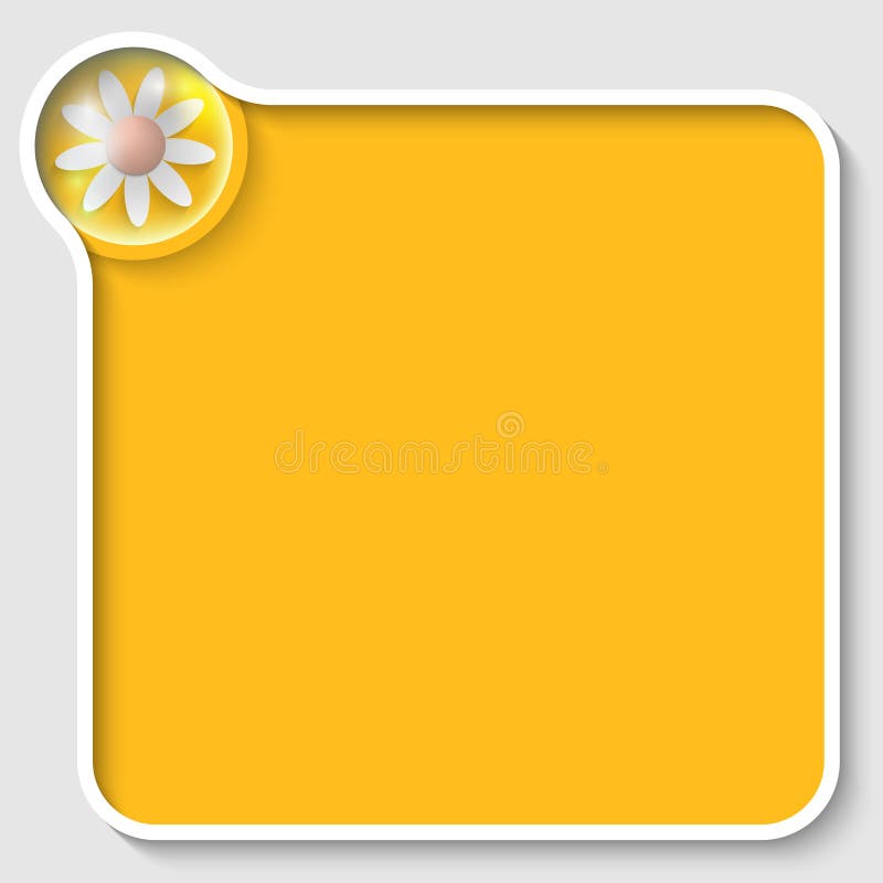 Yellow text frame stock vector. Illustration of frame - 35121154