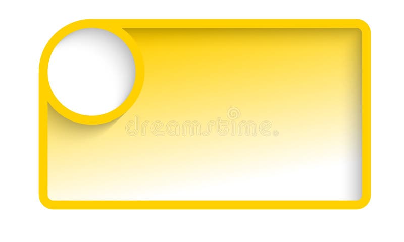 Yellow text box stock vector. Illustration of border - 35121270
