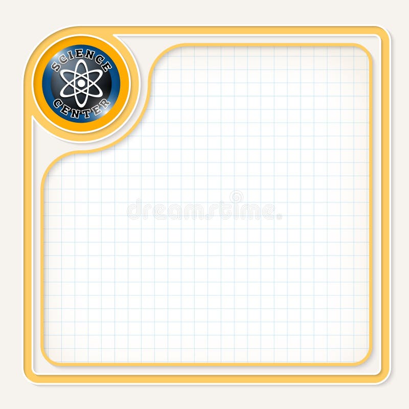 Yellow text frame stock vector. Illustration of project - 84961201