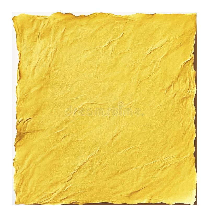 Yellow Textured Sheet of Paper Stock Illustration - Illustration of ...