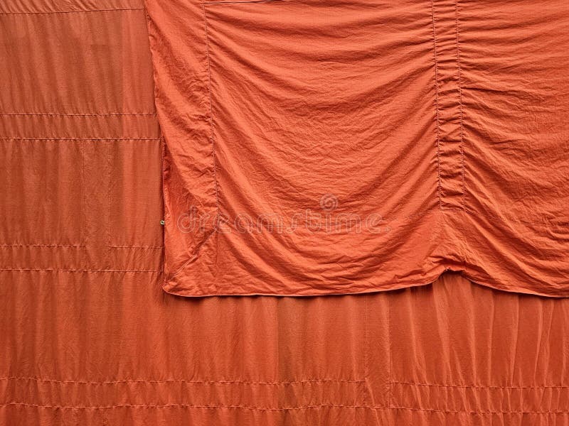 Yellow Thai Buddhist Robe Background. Stock Photo - Image of material ...