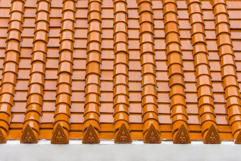 Yellow Thai Temple Roof Pattern Stock Photo - Image of roof, buddhist ...