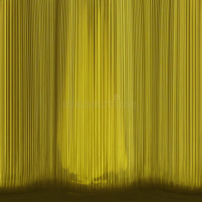 Yellow Theatre-curtain Abstract Stock Illustration - Illustration of ...