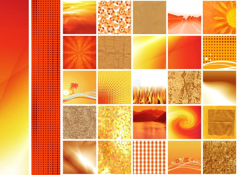 Yellow Thumbnails & Banners Stock Illustration - Illustration of mosaic ...