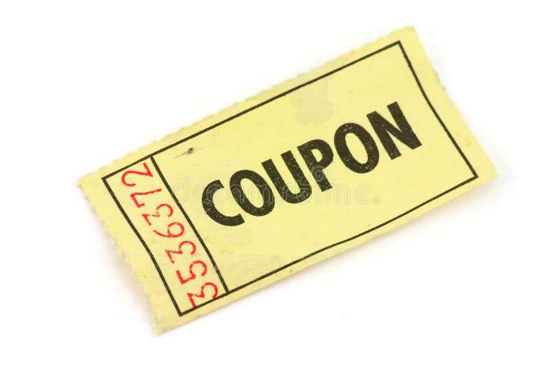 Yellow ticket stock photo. Image of retail, admission - 1892284