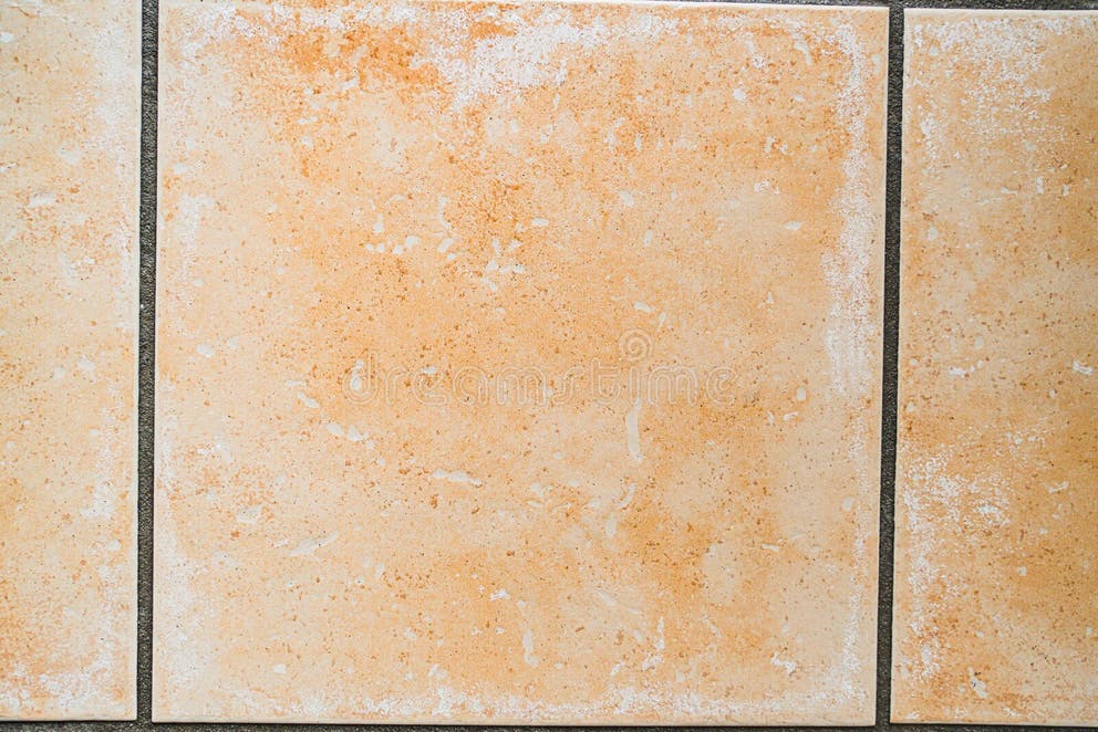 Yellow Tile Texture with Scattered Spot Pattern Stock Photo - Image of ...