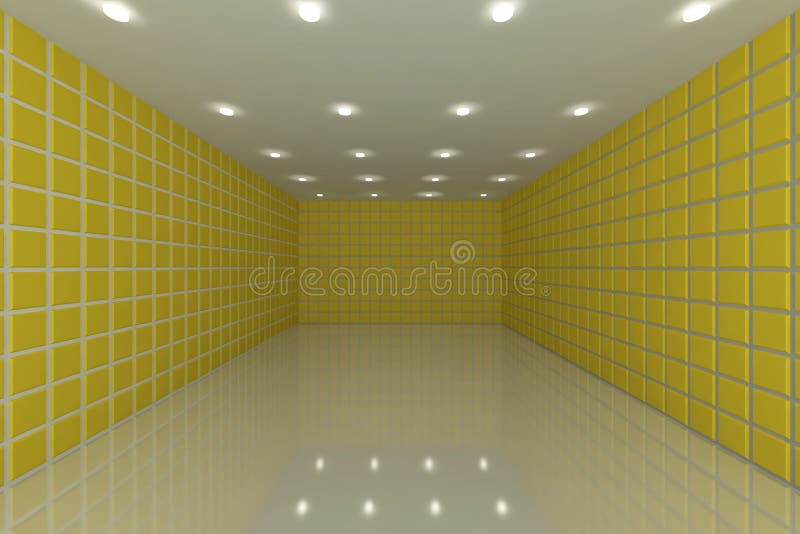 Yellow tile wall stock illustration. Illustration of backdrop - 26905755