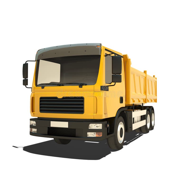 Yellow Tipper Isolated stock illustration. Illustration of download ...