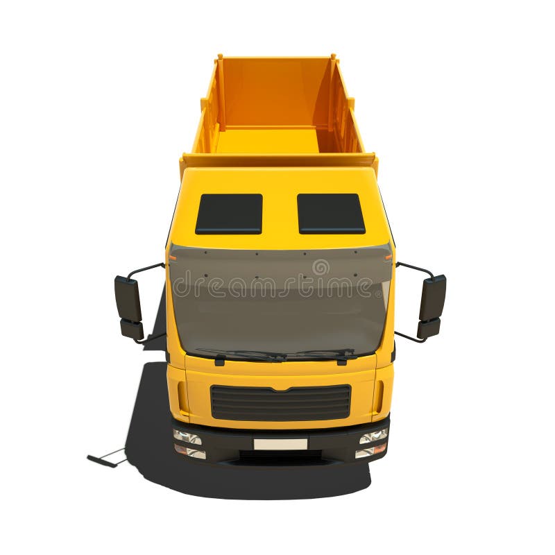 Yellow Tipper Isolated stock illustration. Illustration of connect ...