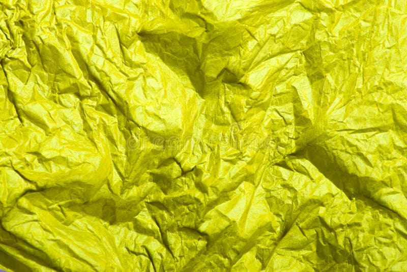 Yellow Tissue Paper Texture for Background Stock Image - Image of ...