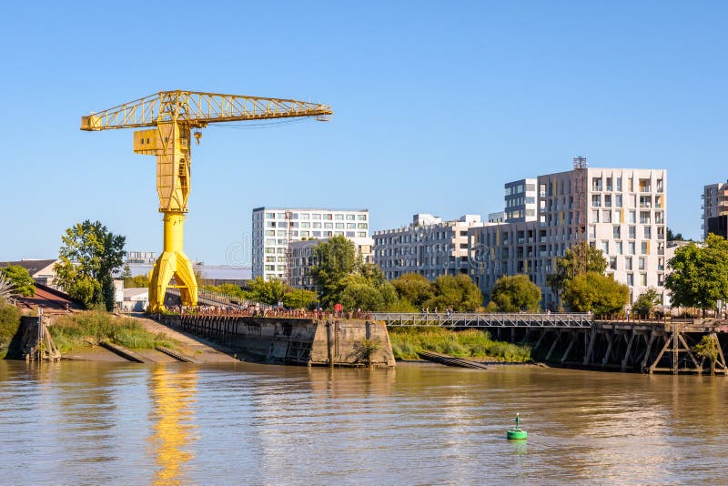 The Yellow Titan Crane on the Island of Nantes, France Editorial Photo ... The Yellow Titan Crane on the Island of Nantes, France Editorial Photo ...