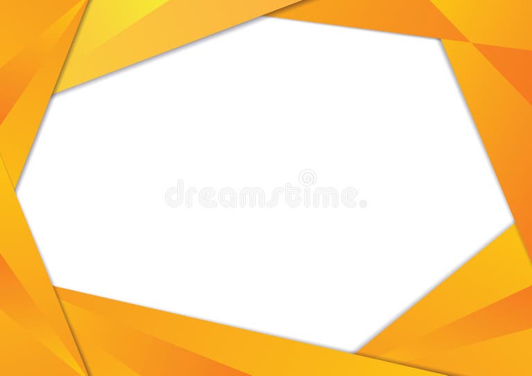 Yellow Triangle Frame Border Stock Vector - Illustration of light ...