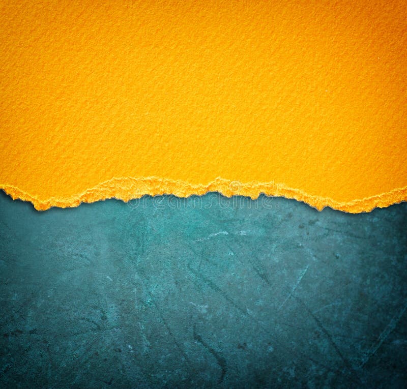 Yellow Torn Paper Over Blue Textured Background Stock Photos - Free ...
