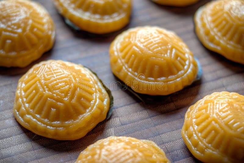 Yellow Tortoise Cake Ang Koo Stock Photo - Image of delicious, paste ...