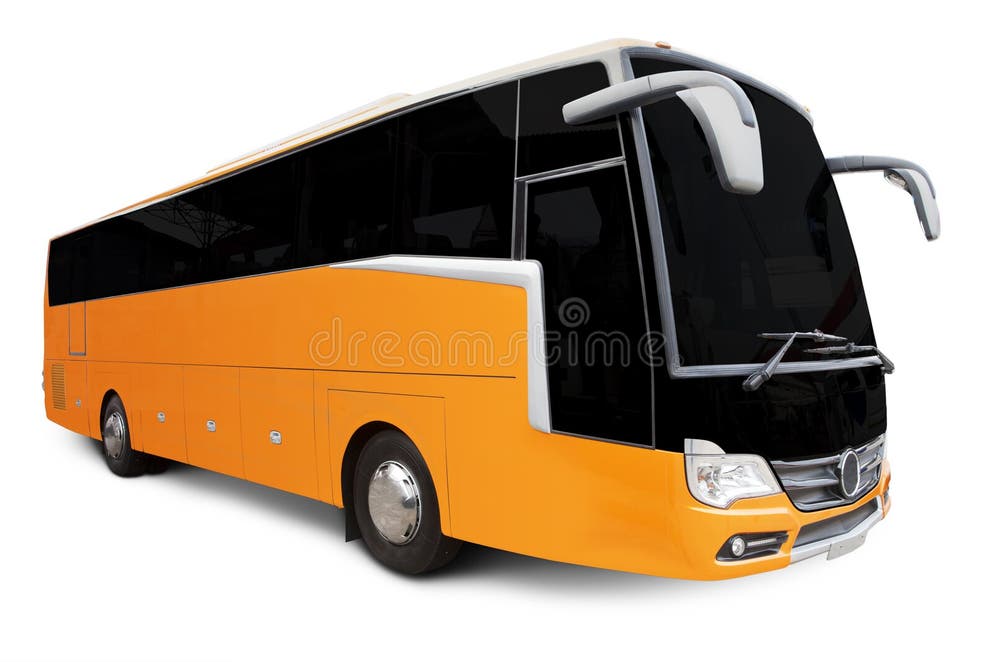 Yellow Tour bus stock photo. Image of destinations, mode - 26970096
