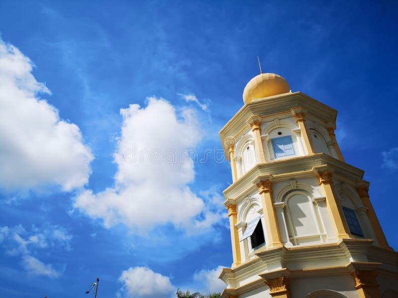 Big yellow tower crane stock image. Image of machinery - 274629083